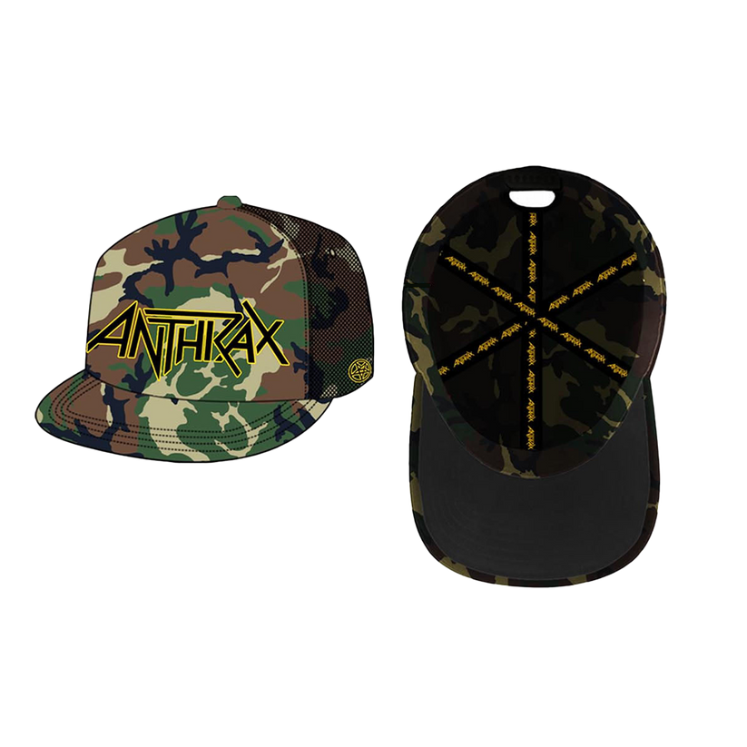 Official Anthrax Merchandise - Camo Logo Trucker Hat – Anthrax Store